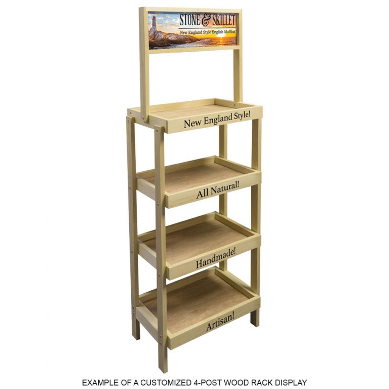 Gallery of 4-Post Wood Display Racks - InterMarket Technology