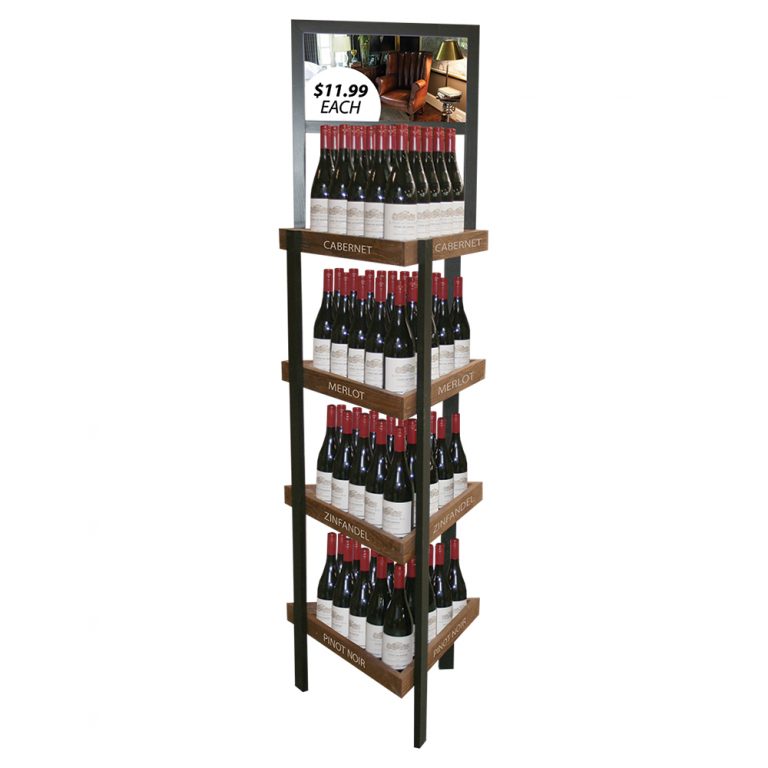 Vintage Delta Wine Display Rack - InterMarket Technology