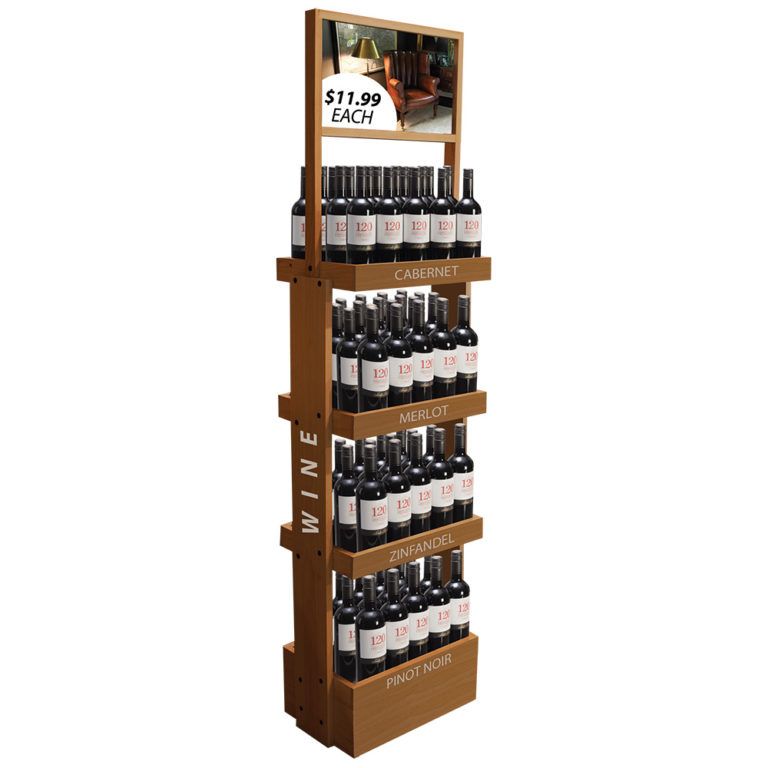 Vintage SideBrander Wine Display Rack - InterMarket Technology