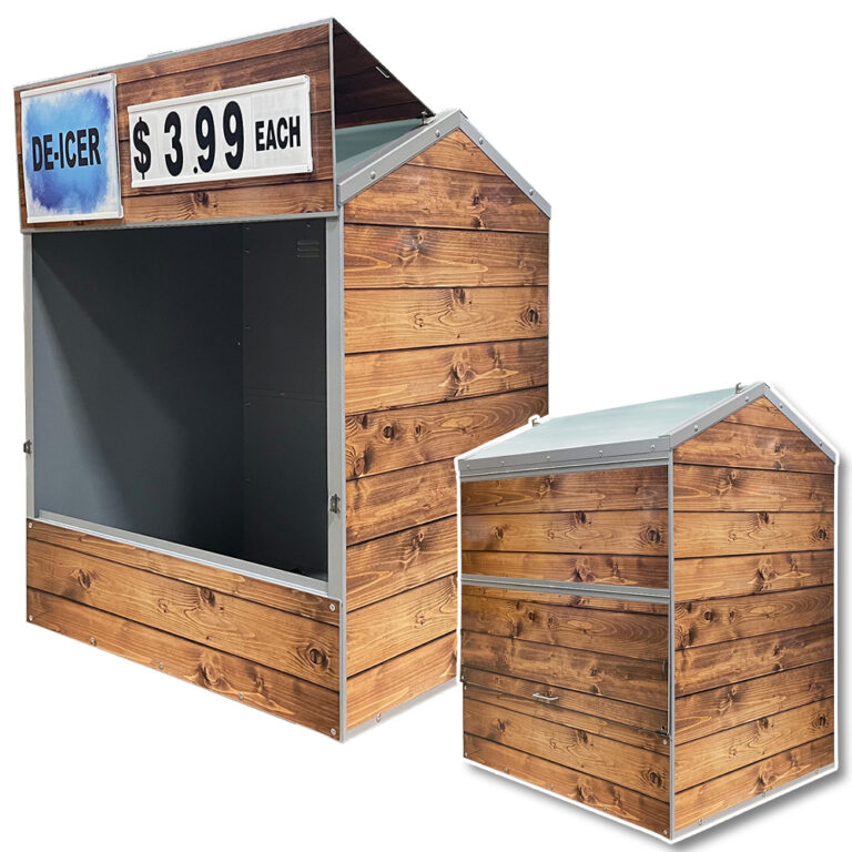 Wood Planks Steel Master Dock Locker® Outdoor Display