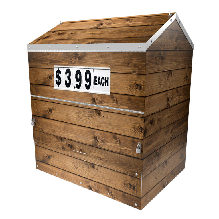 Wood Planks Steel Master Dock Locker® Outdoor Display